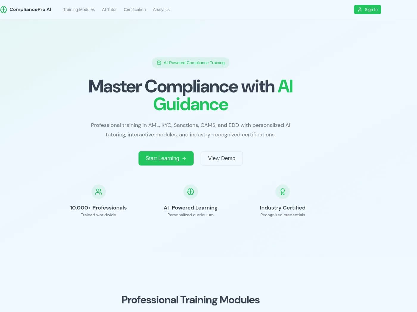 AI-Powered Compliance Training Platform