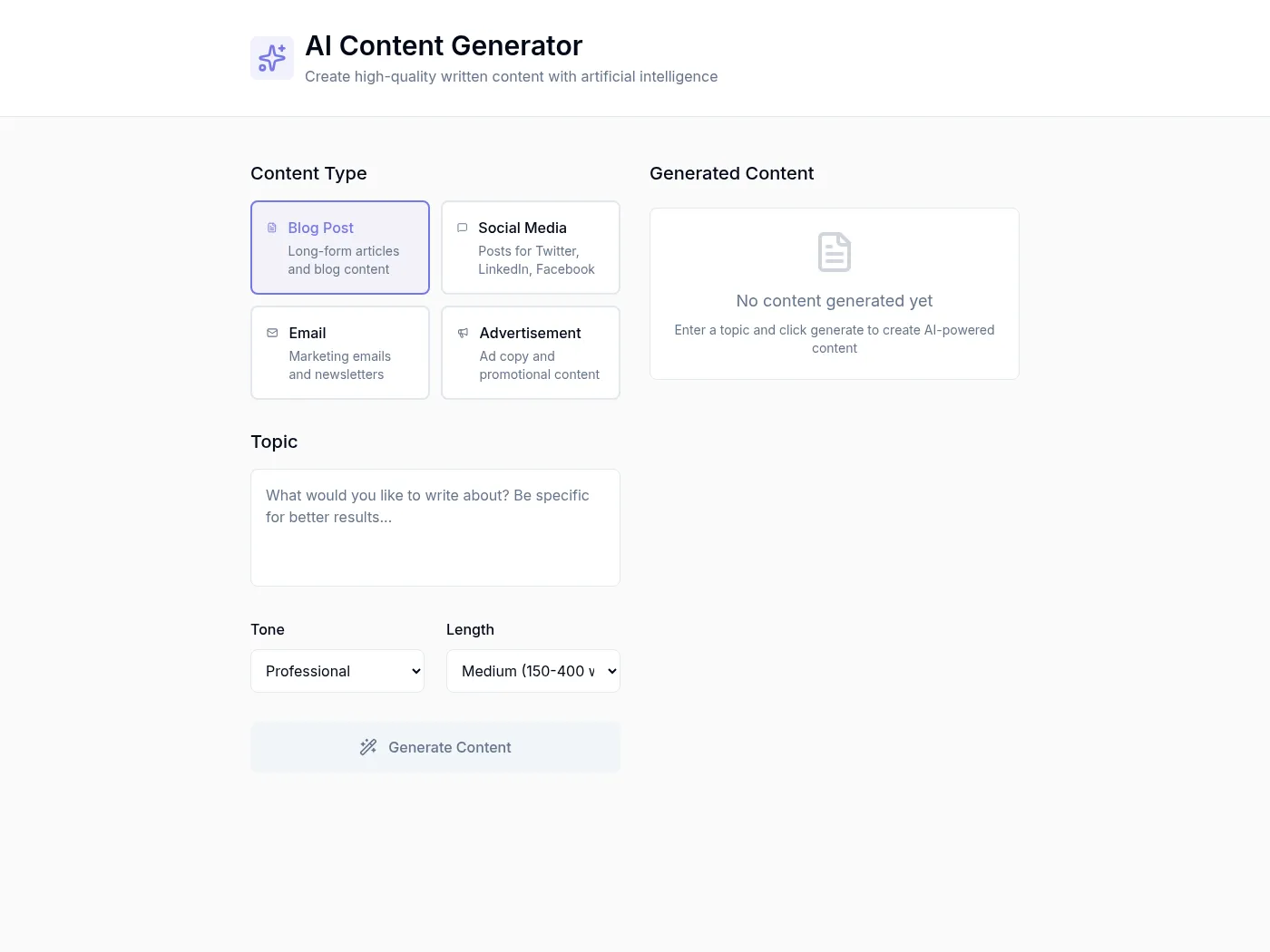 AI Content Generator