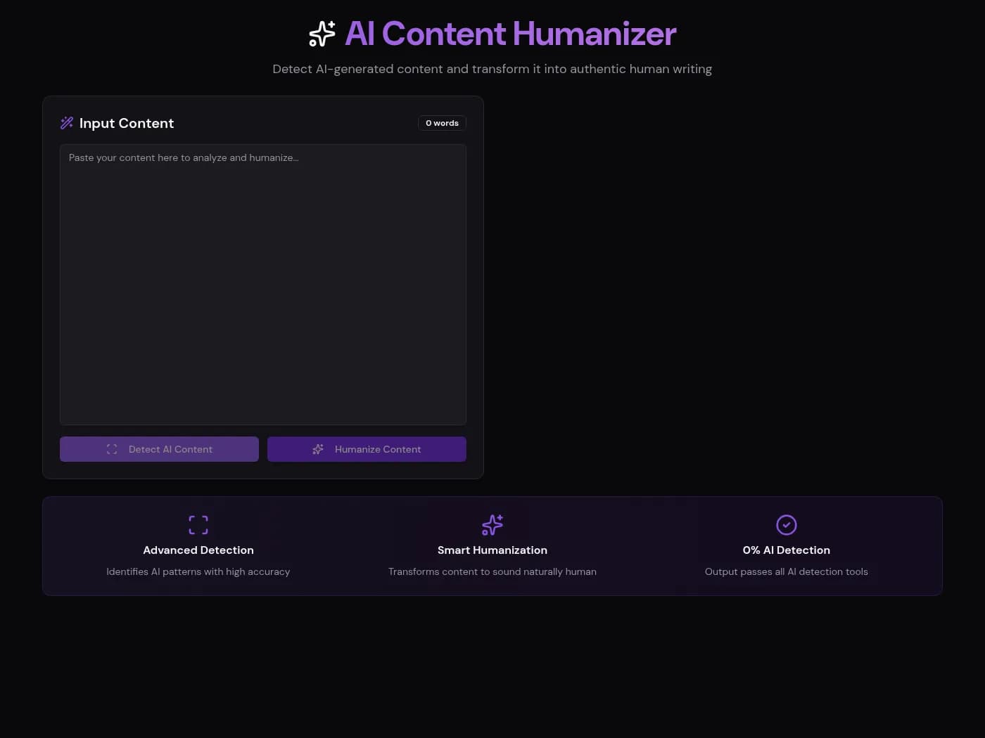 AI Content Humanizer Chat Editor