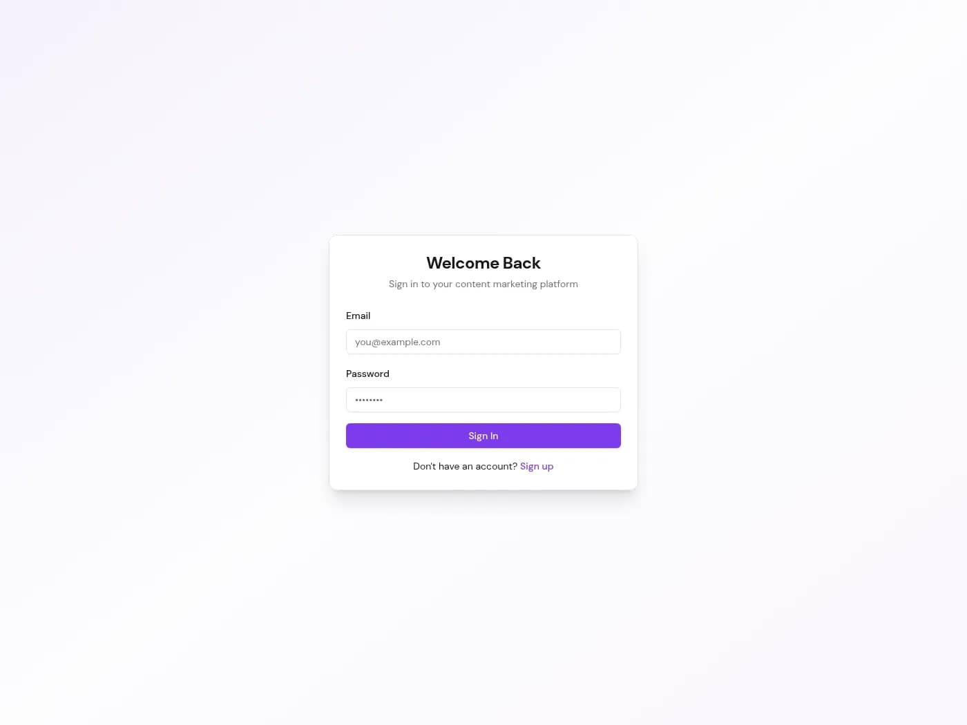 AI-Powered Content Marketing Platform