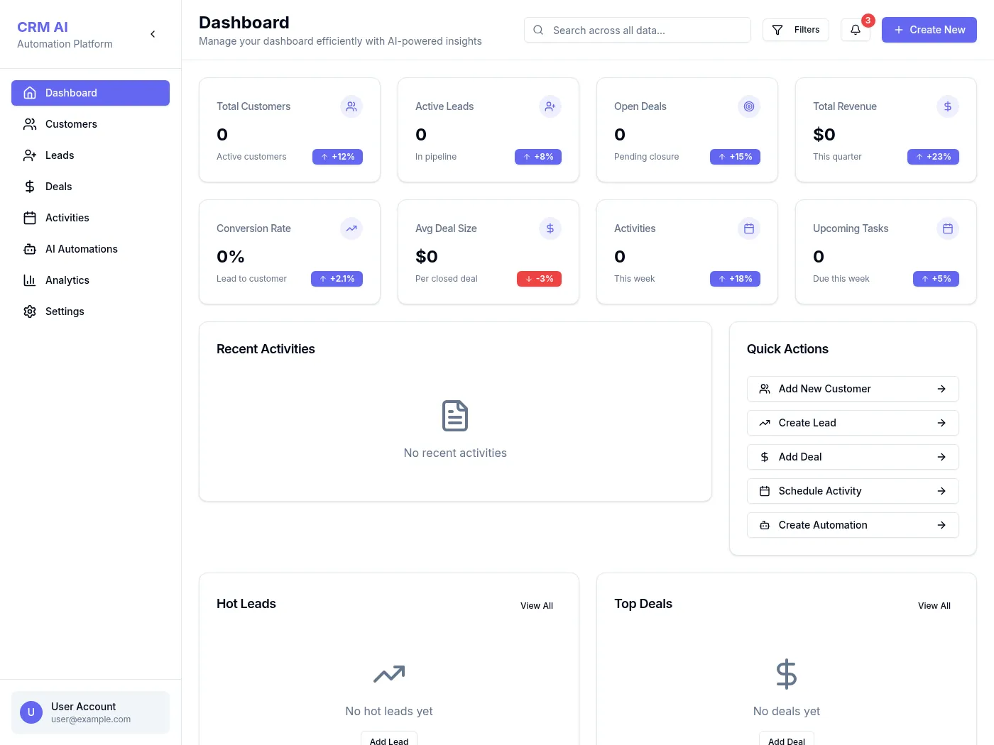 AI-Powered CRM Automation Platform