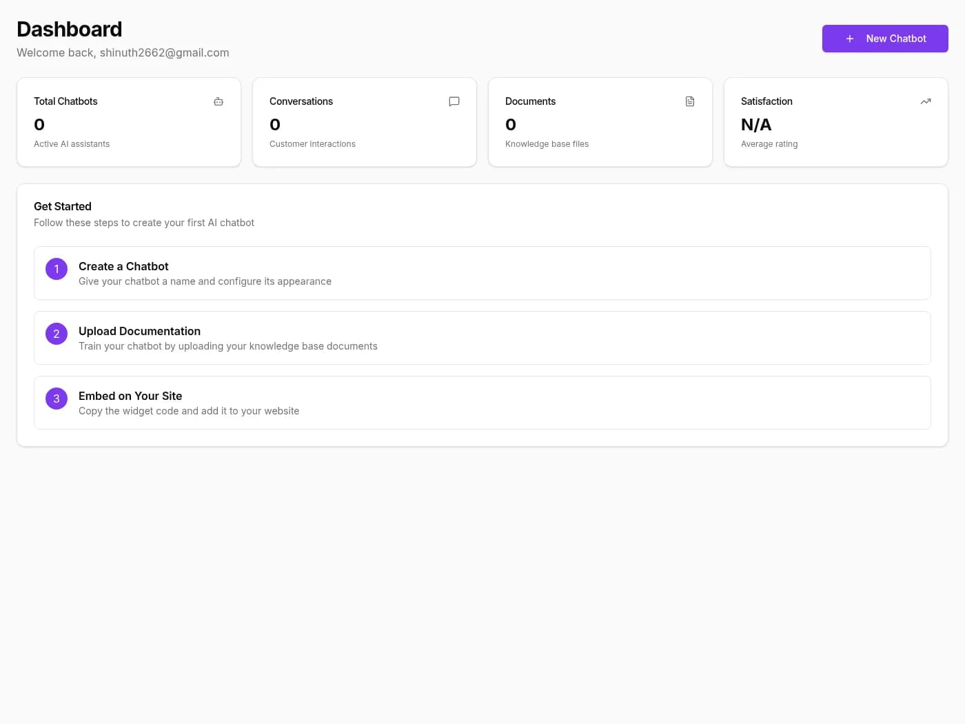 AI Customer Support Chatbot Platform