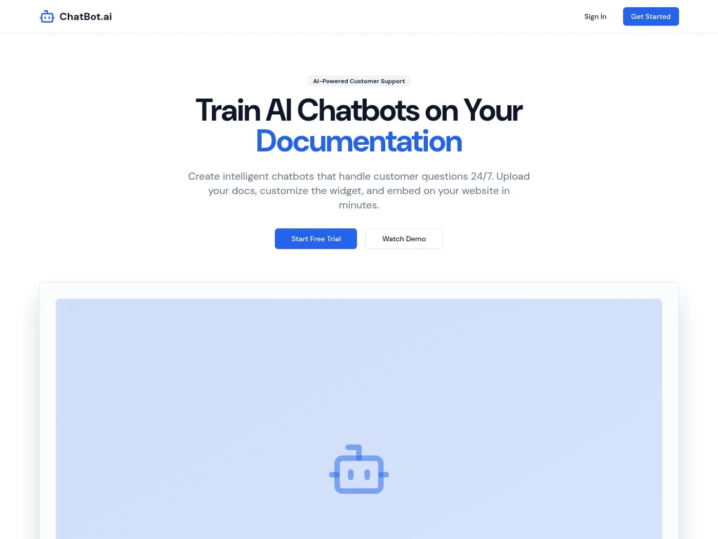 AI Customer Support Chatbot Platform