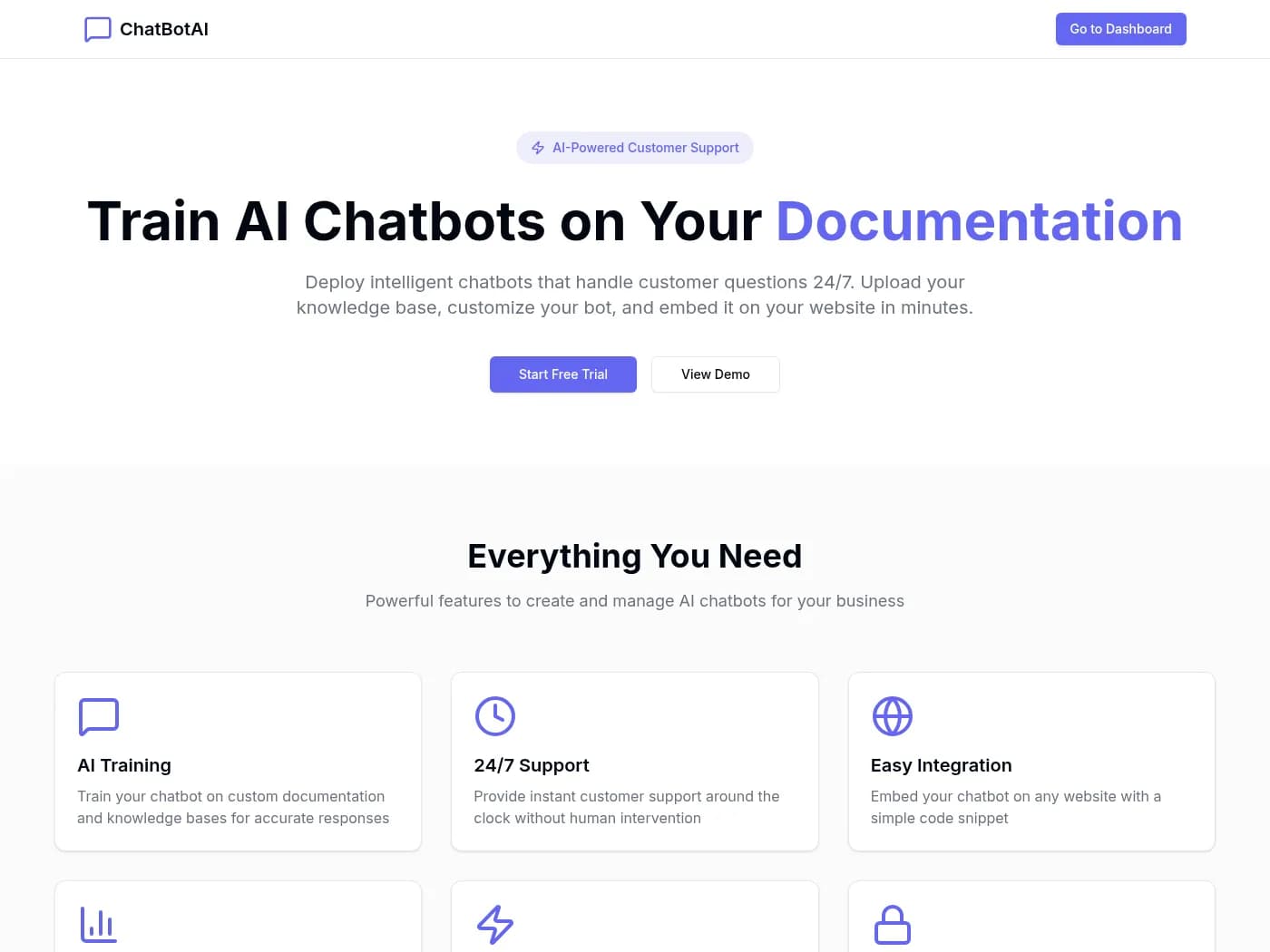 AI Customer Support Chatbot Platform