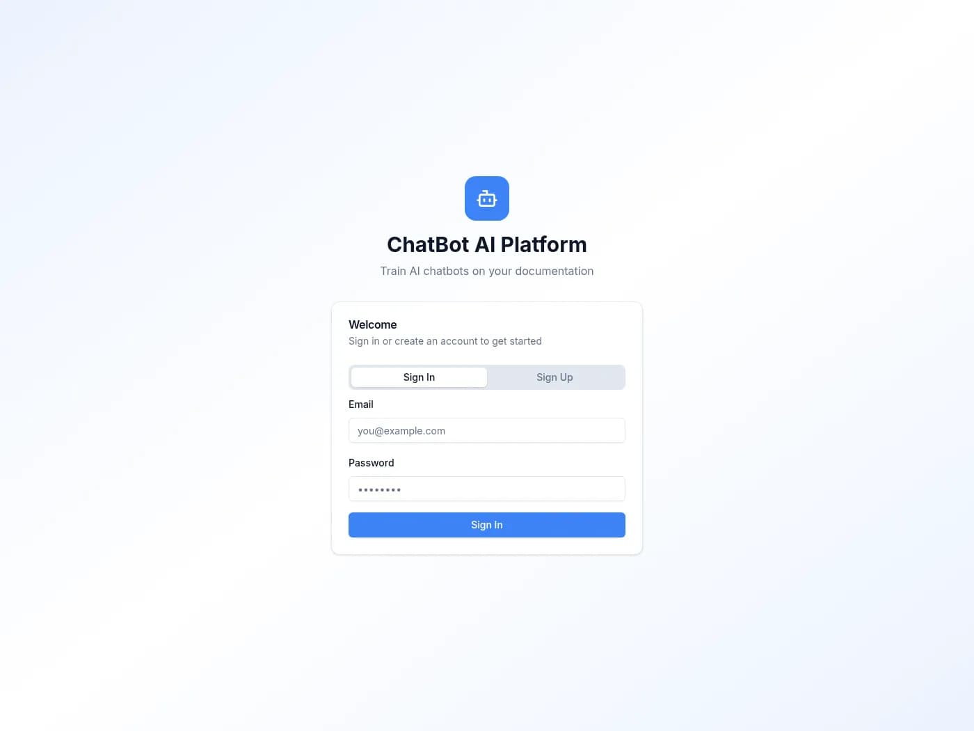 AI Customer Support Chatbot Platform