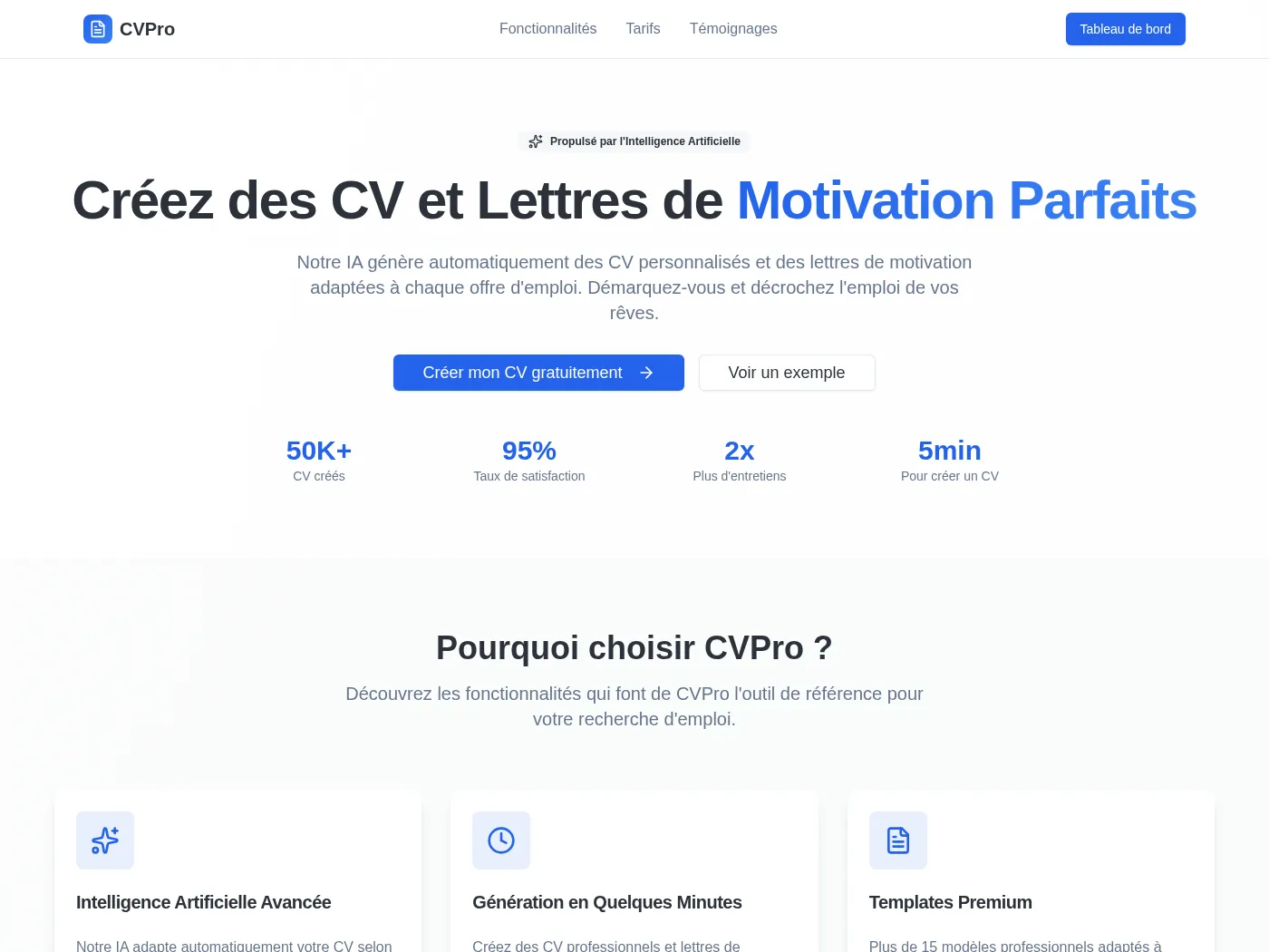 AI-Powered CV & Cover Letter Generator Platform