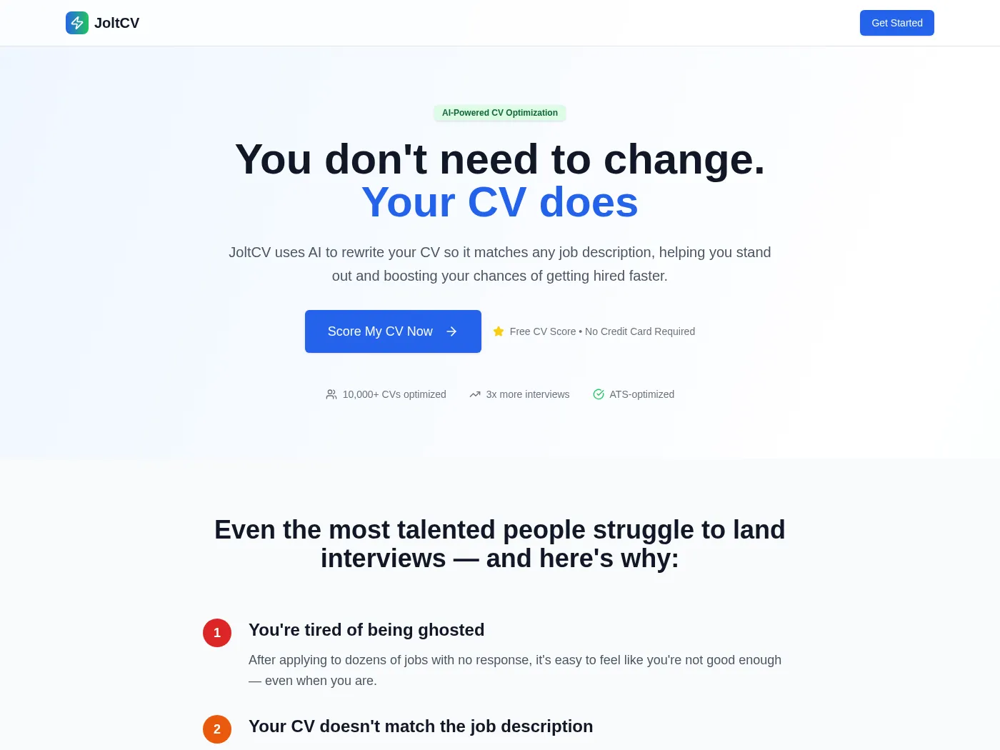 AI-Powered CV Tailoring