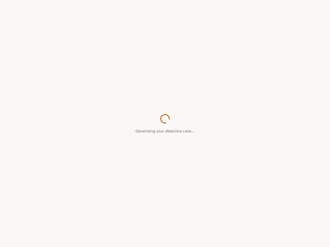 AI Detective: Casebook – Daily Auto-Generated Mystery Cases