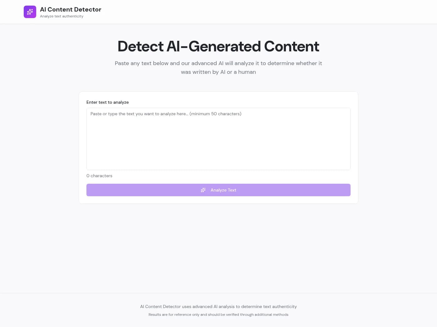 AI Content Detector