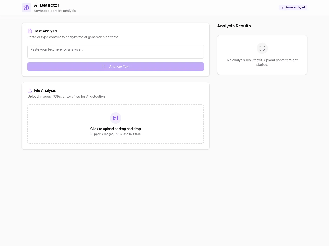 AI Detector Web App