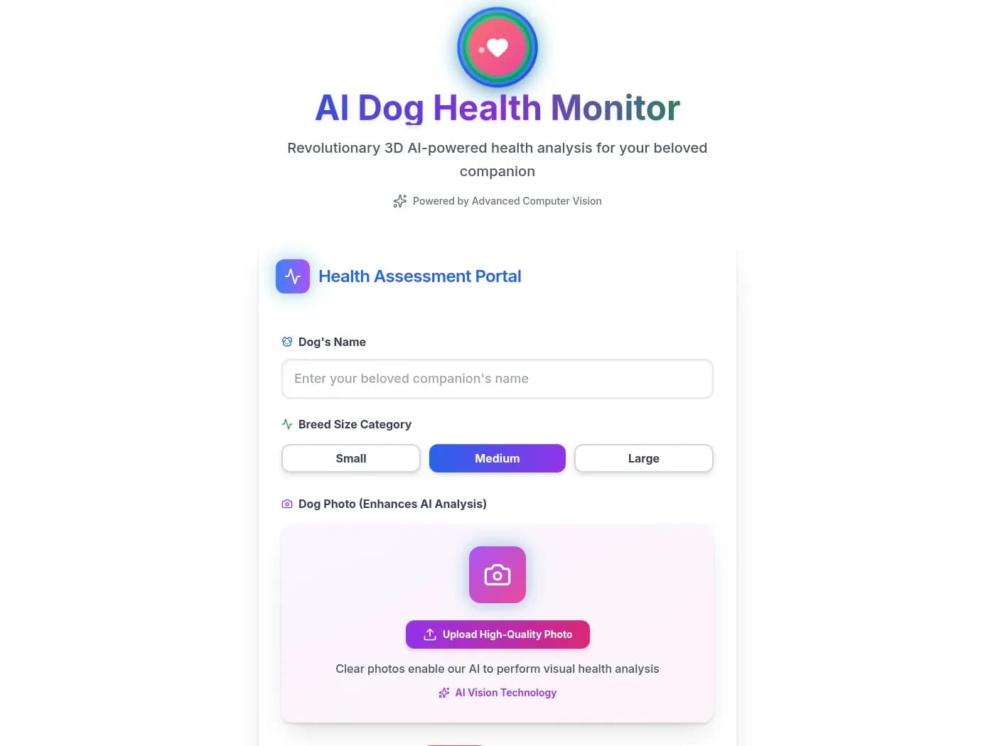 AI-Powered Dog Health Monitoring System
