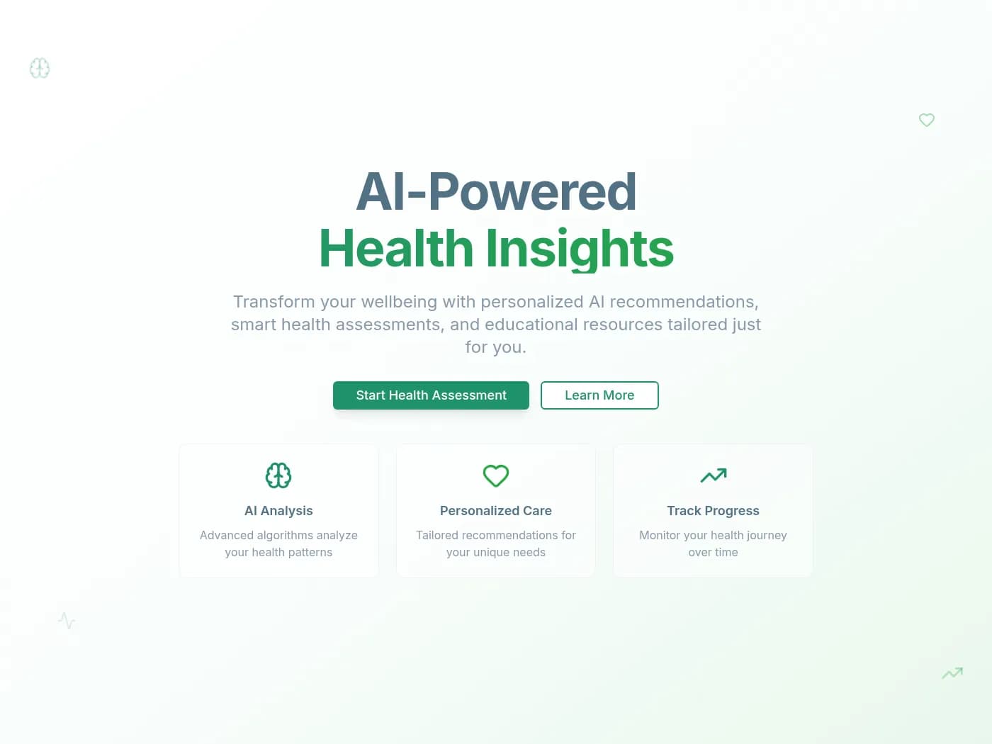 AI-Driven Health Awareness Website