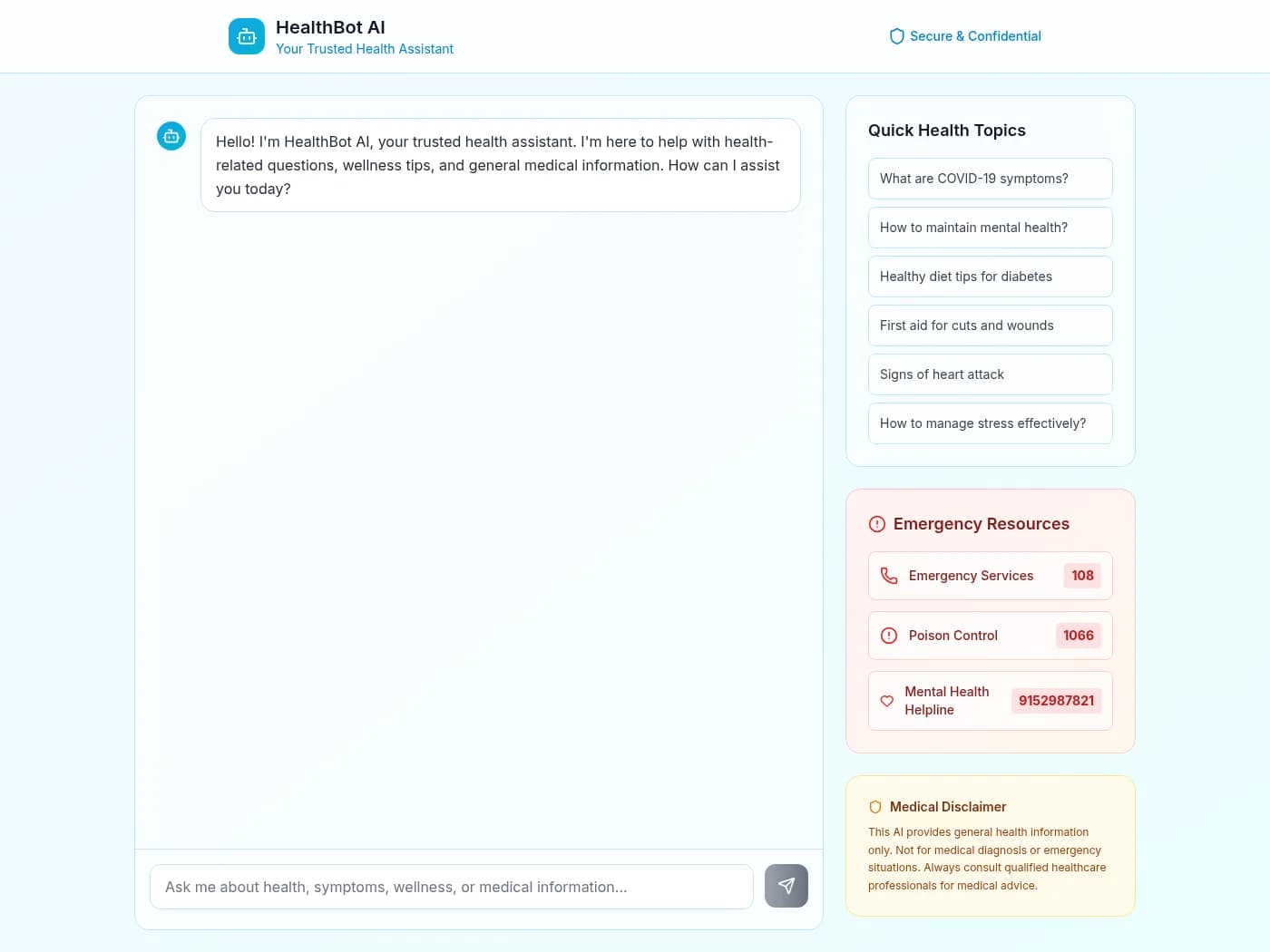 AI-Driven Public Health Chatbot