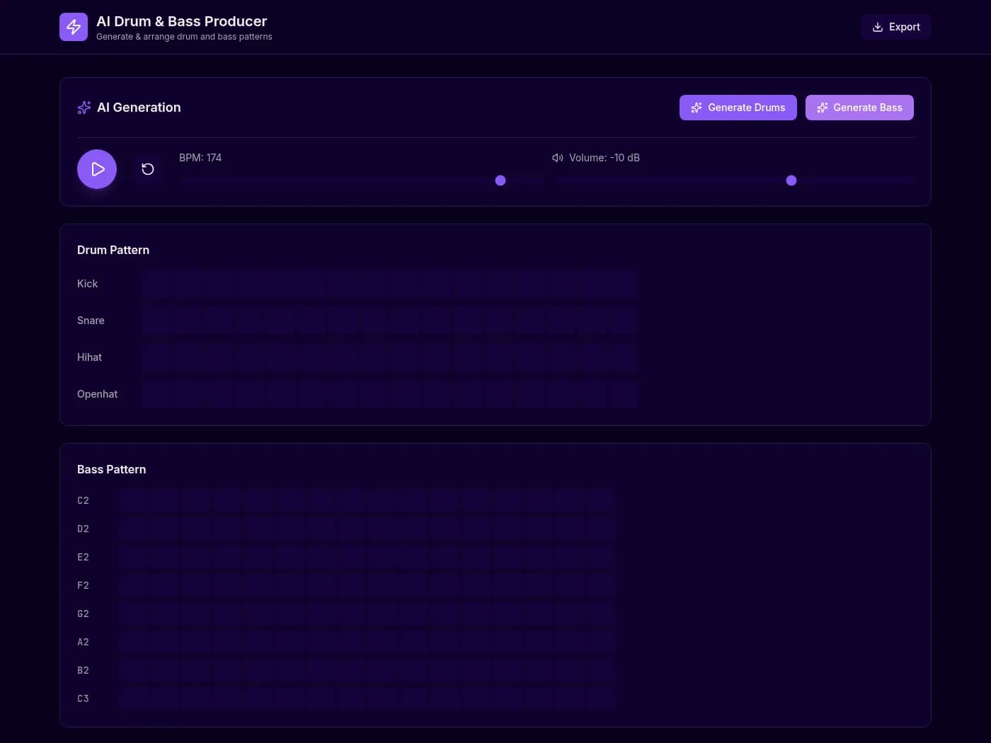 AI-Driven Drum and Bass Production Tool
