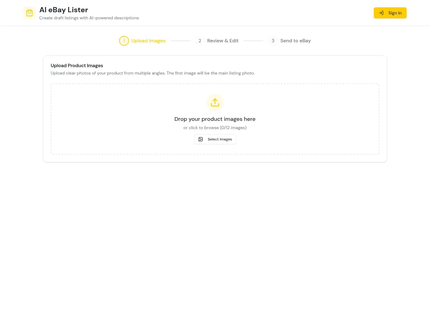AI Ebay Lister