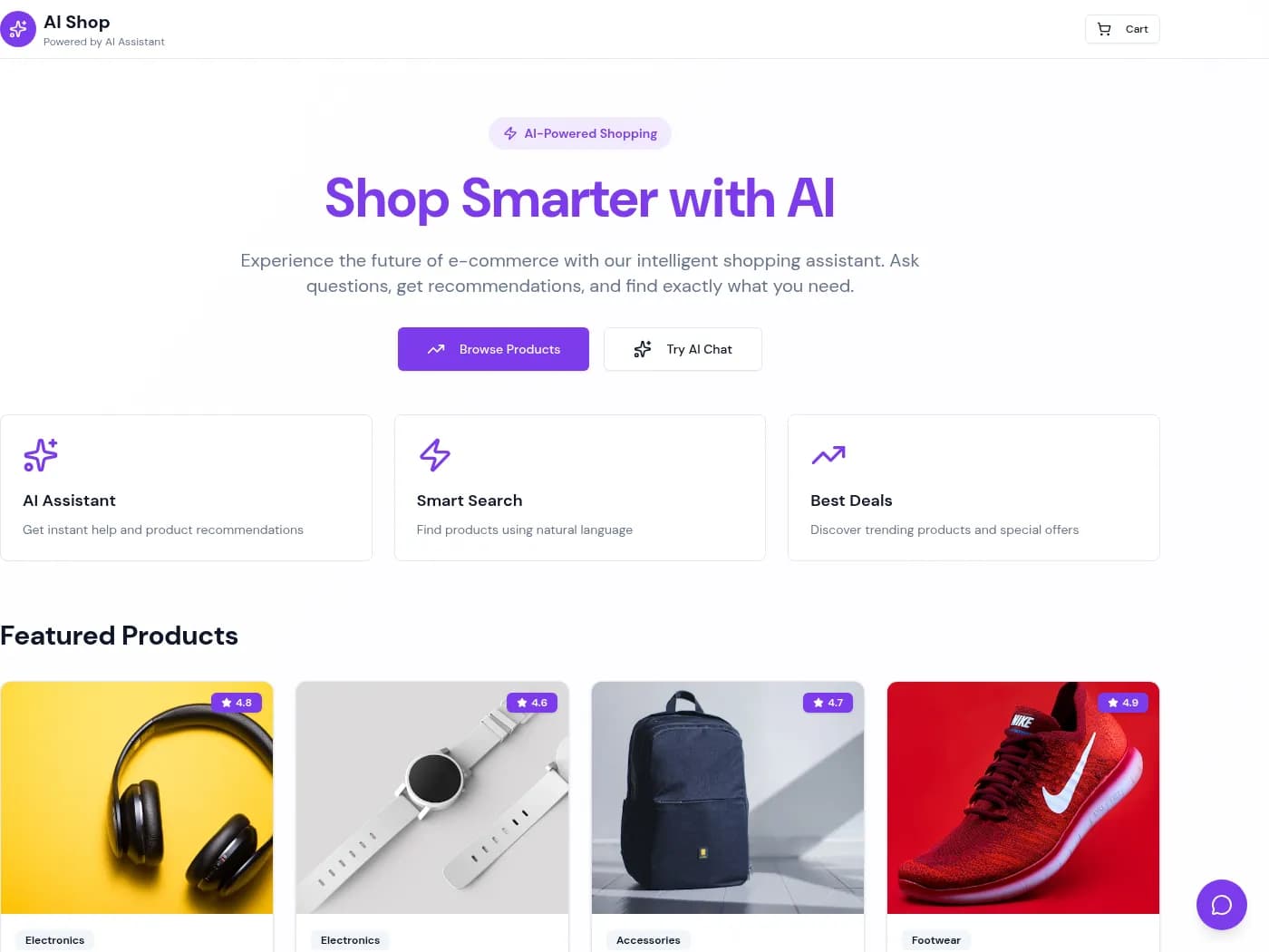 AI-Powered E-commerce Chatbot