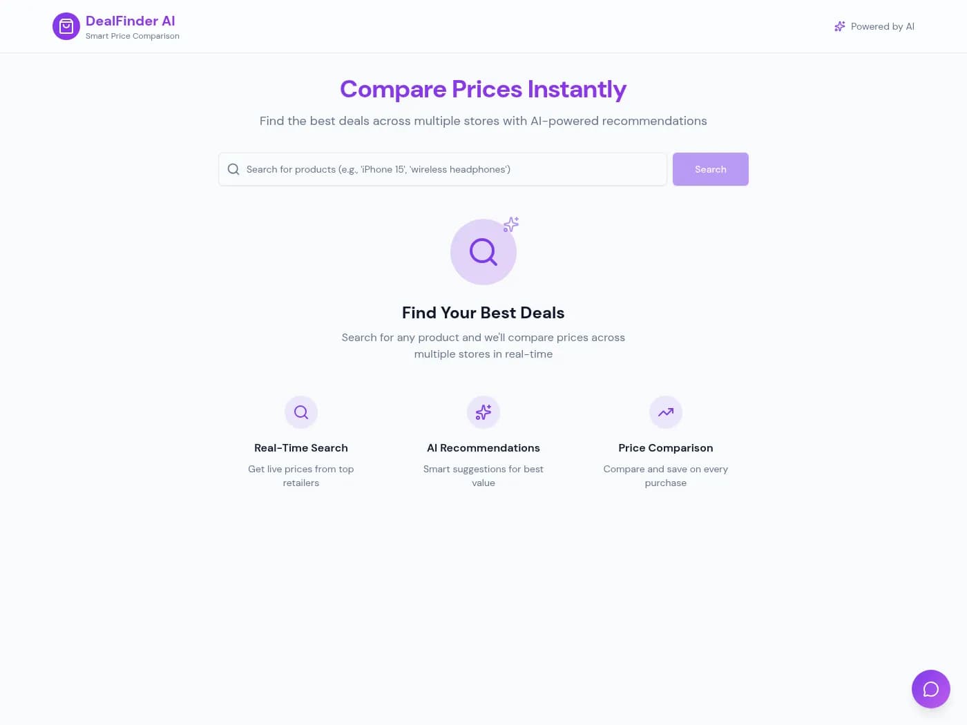 AI-Powered E-commerce Price Comparison & Recommendation App