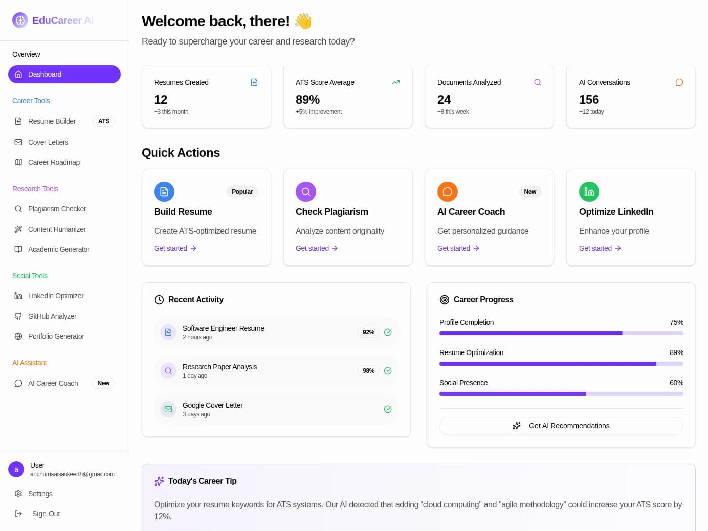 AI-Powered Education, Career & Research Platform