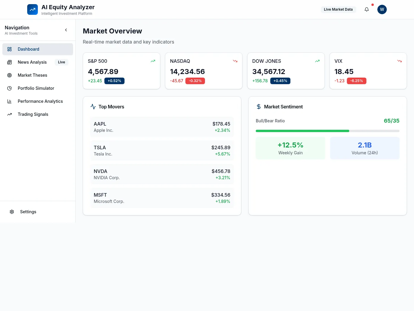 AI-Driven Public Equities Investment Analyzer