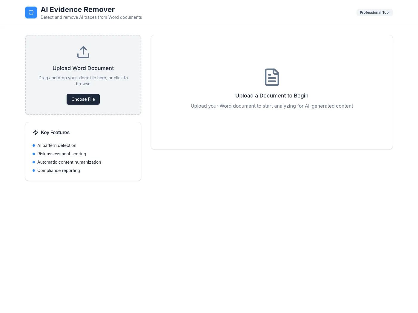 AI Evidence Remover for Word Documents