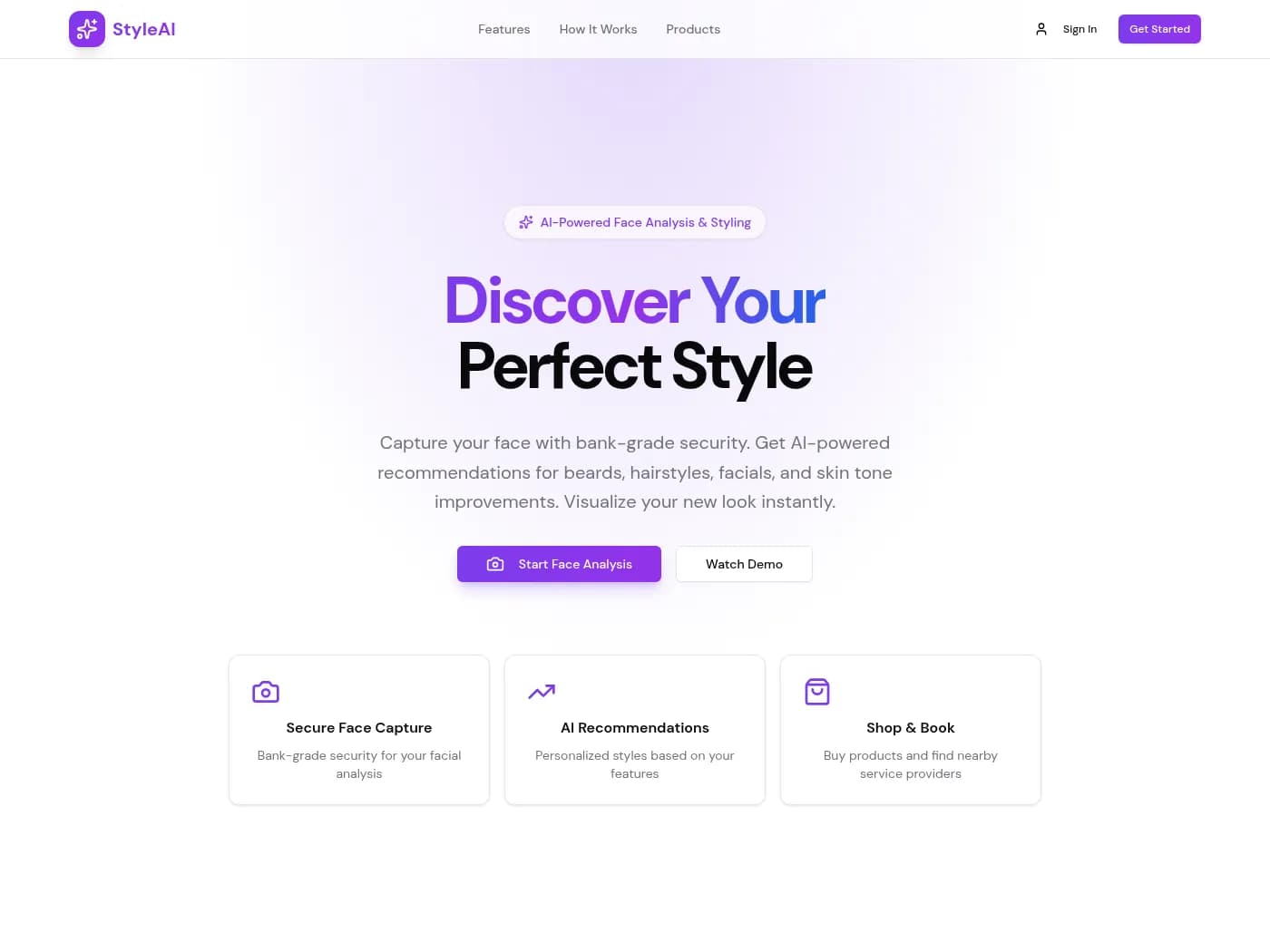 Personalized AI Face Styling & Recommendation Platform