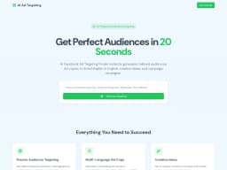 AI Facebook Ad Targeting Finder – AI-Powered Campaign & Audience Generator for Social Ads