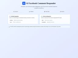 AI Facebook Page Comment Responder
