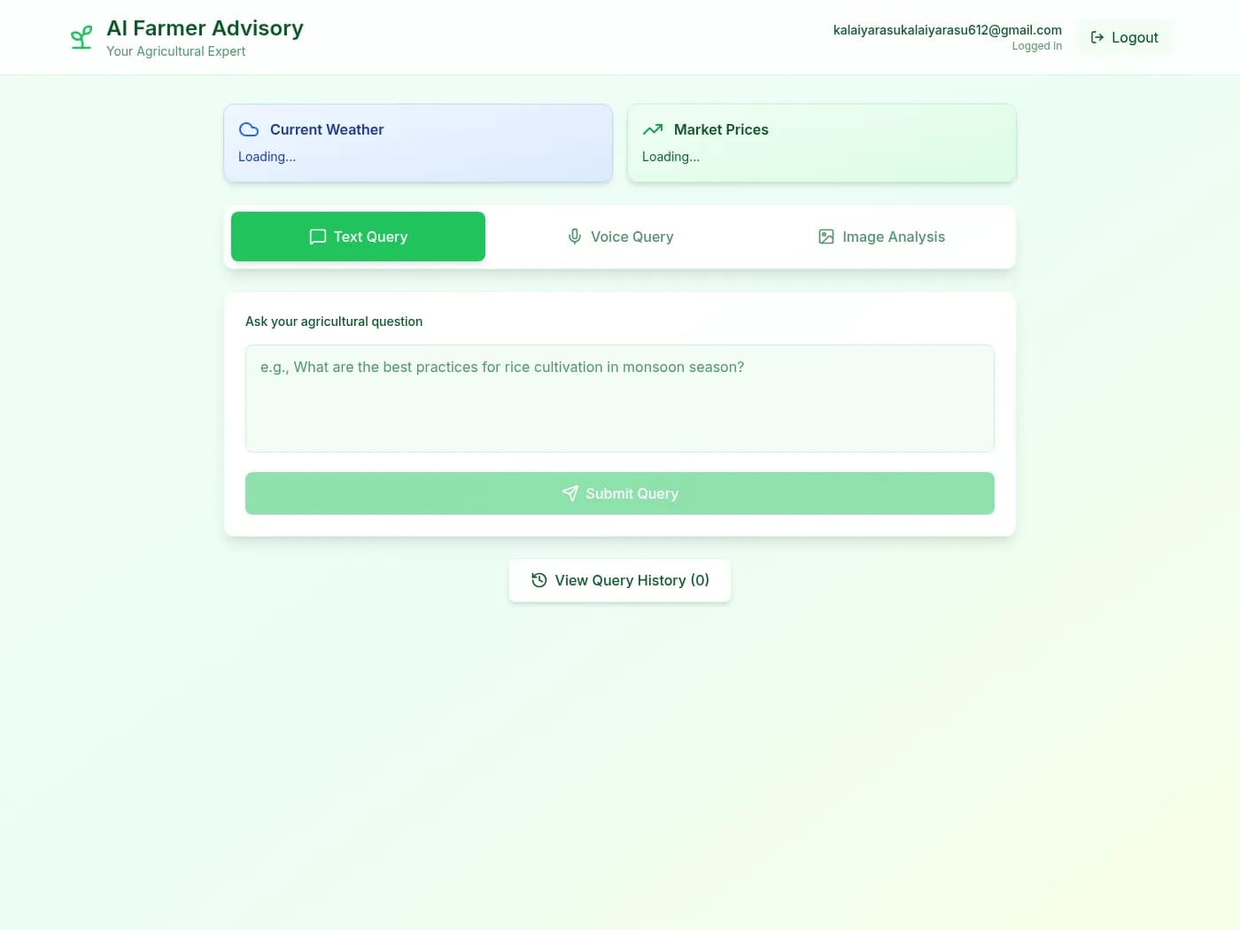 AI-Based Farmer Query Support and Advisory Platform
