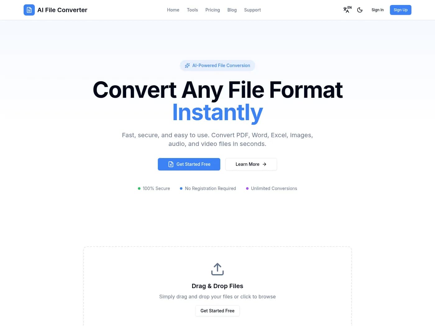 AI File Converter Pro: Advanced Multiformat File Conversion Website