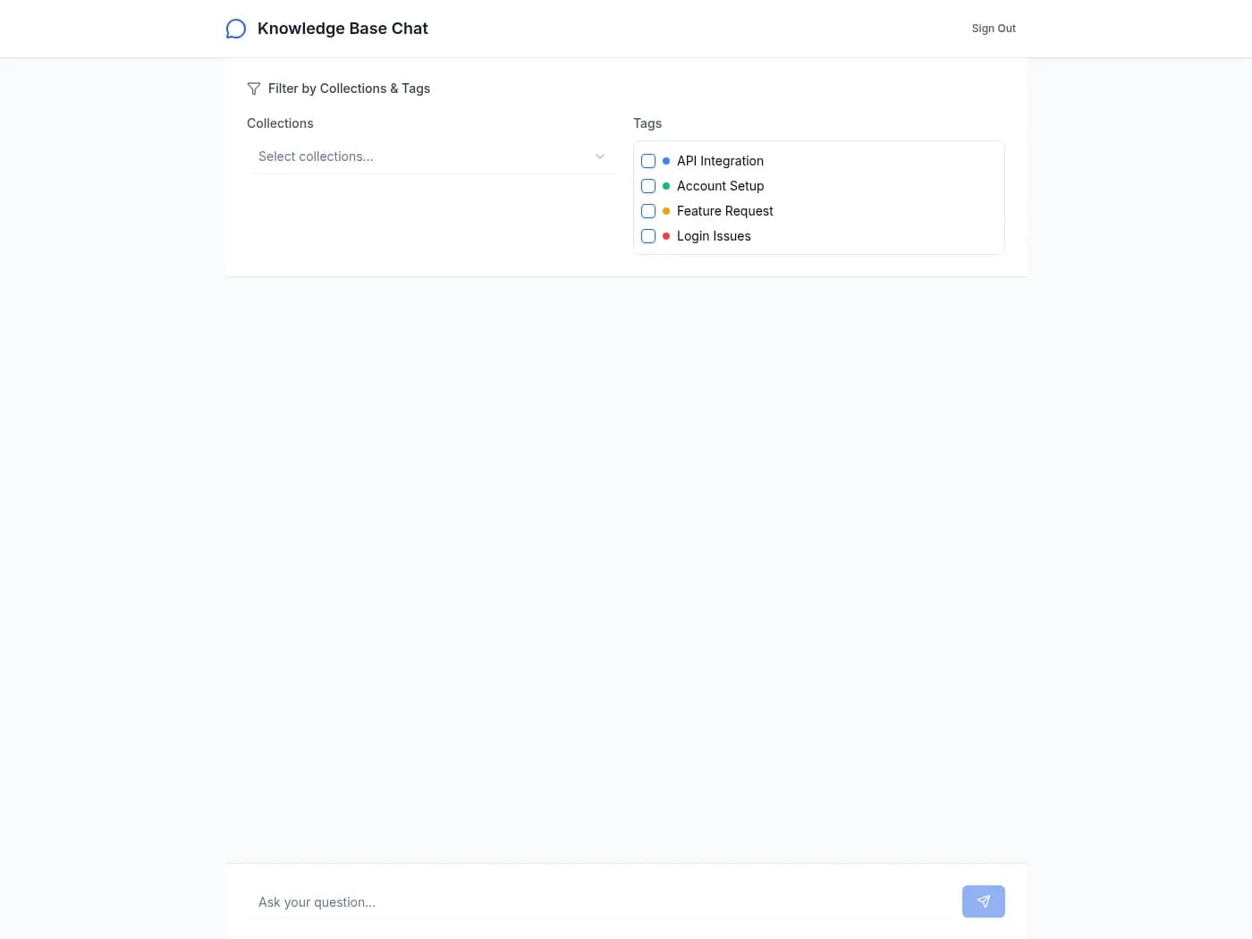 AI-Powered Filtered Customer Support Chat