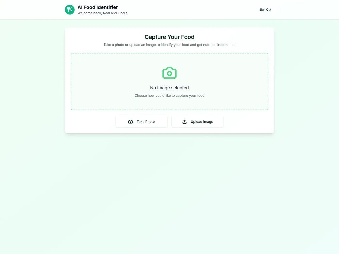AI Food Identifier & Nutrition Analyzer