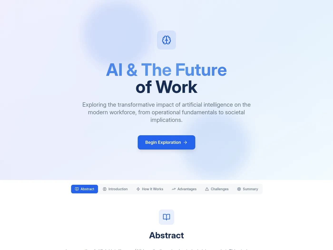 AI and the Future of Work: An Impact Exploration
