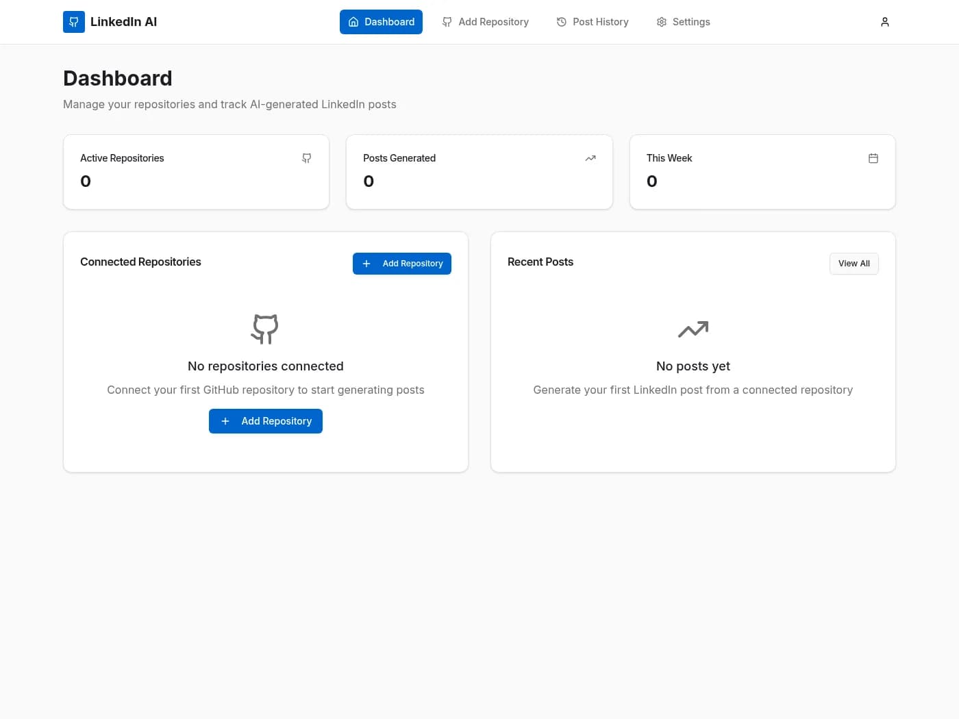 AI-Powered LinkedIn Post Generator for GitHub Repos