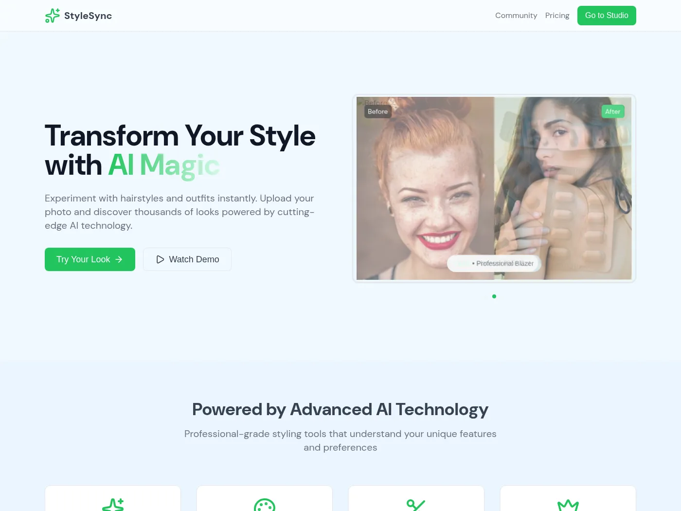 AI Hair & Outfit Styler: Smart Virtual Makeover Studio