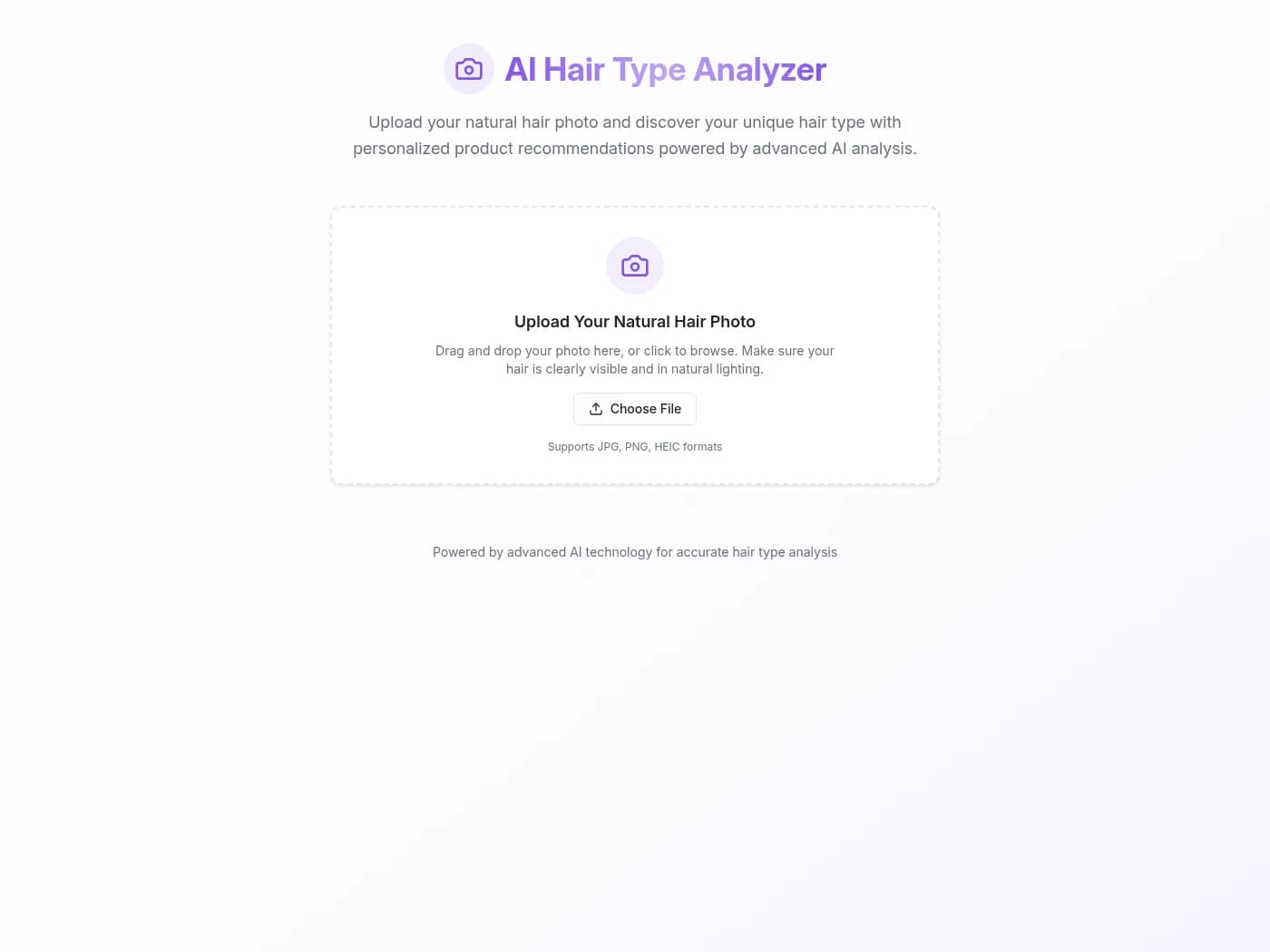 AI-Powered Hair Type Analyzer and Recommendation App