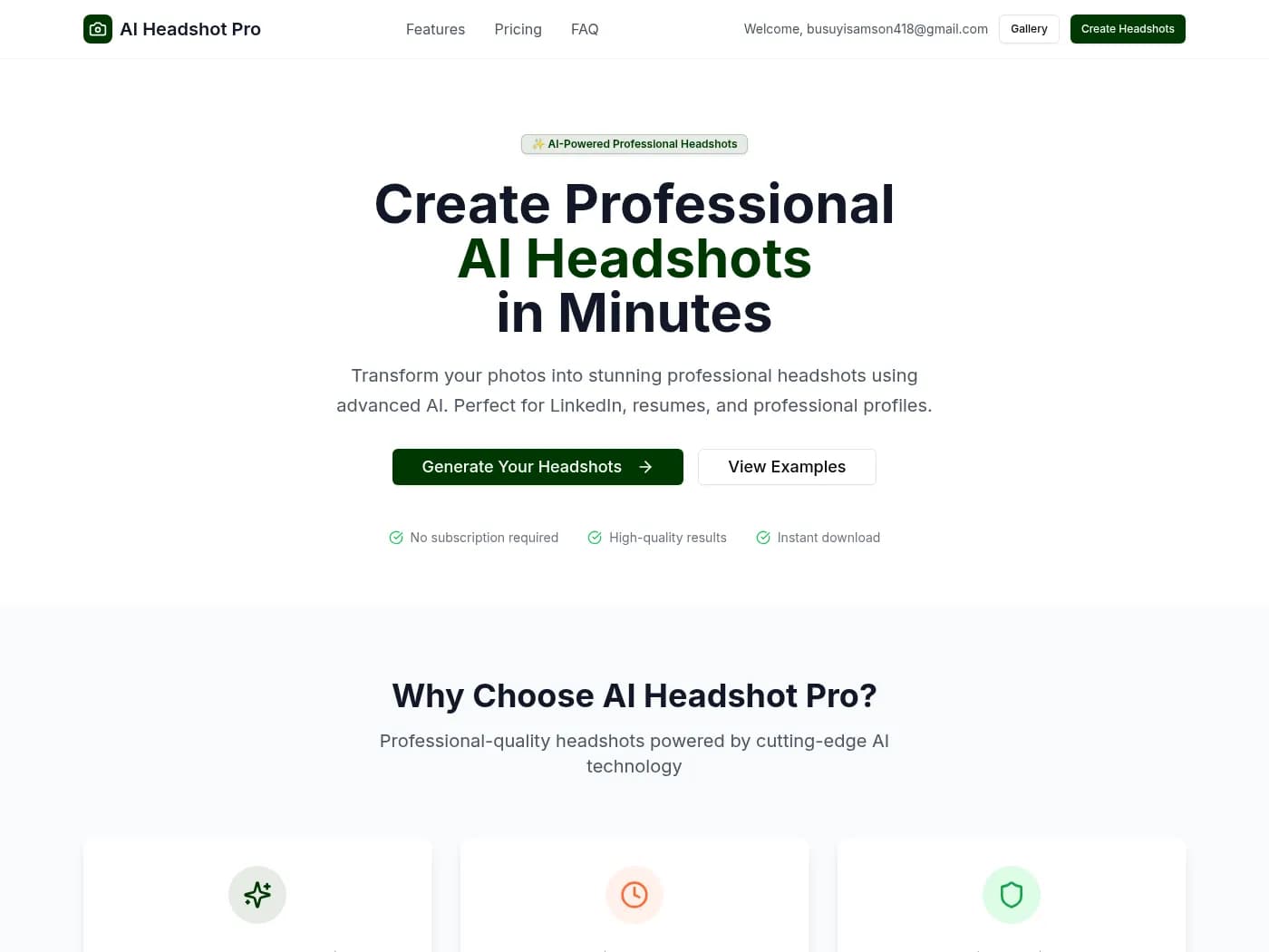 AI Headshot Pro: Professional AI Headshot Generator