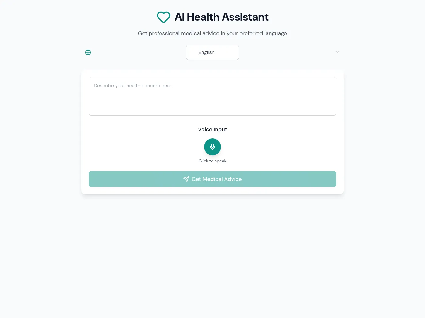 Bi-Lingual AI Health Assistant with Hospital Locator