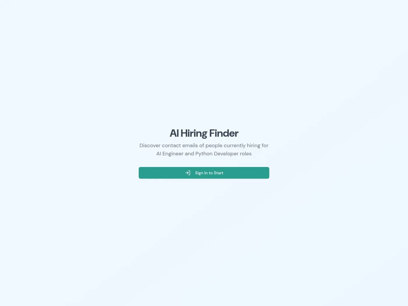 AI Hiring Finder