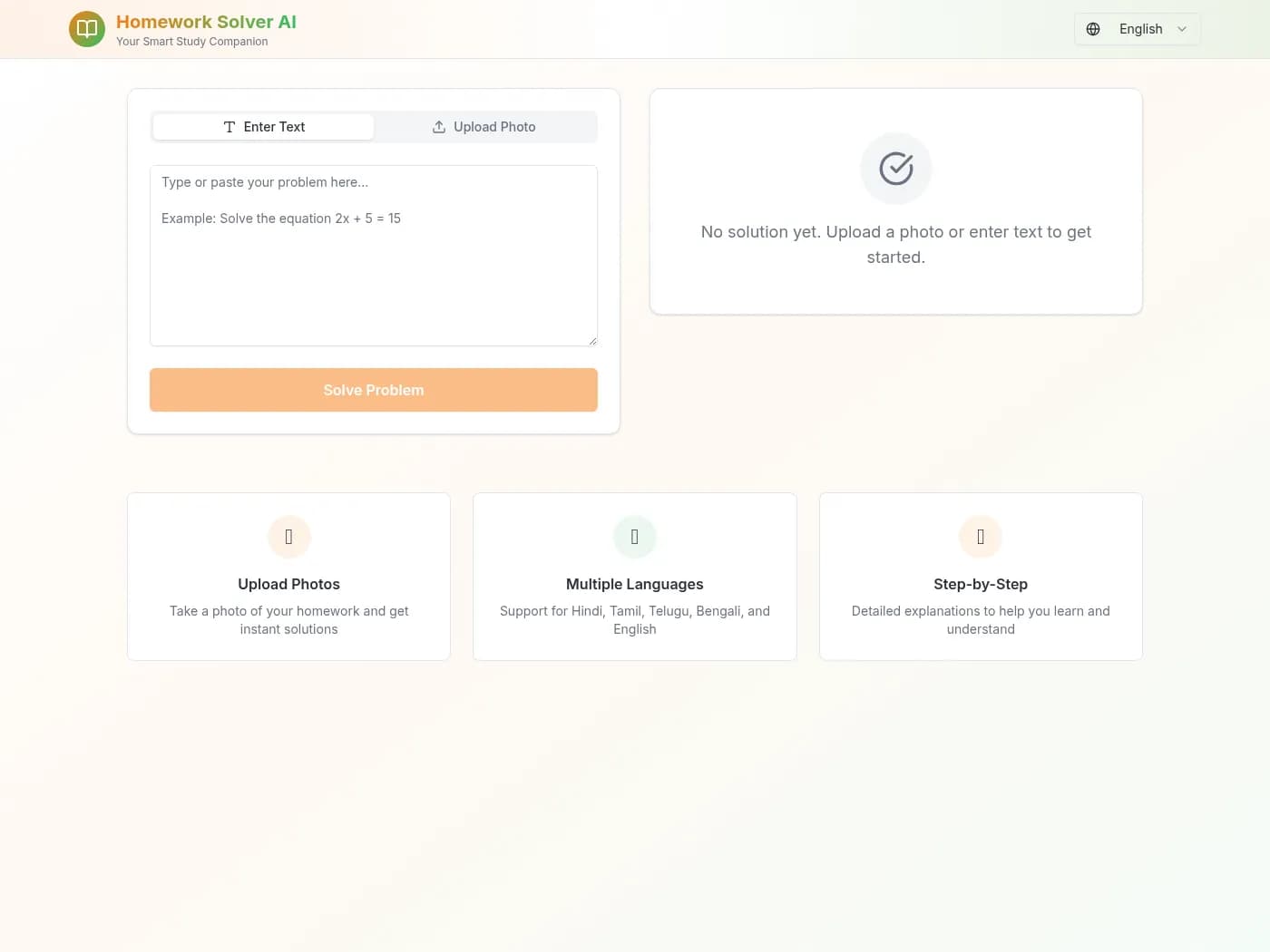 AI-Powered Homework Solver for Indian Students