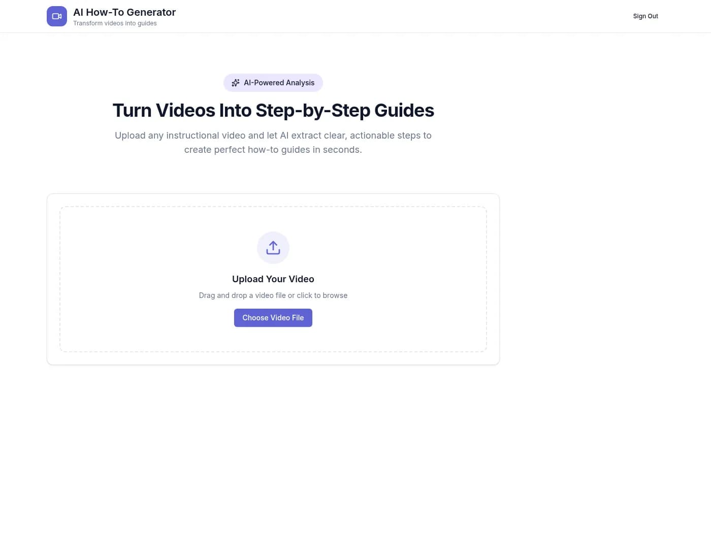 AI How-To Generator from Video