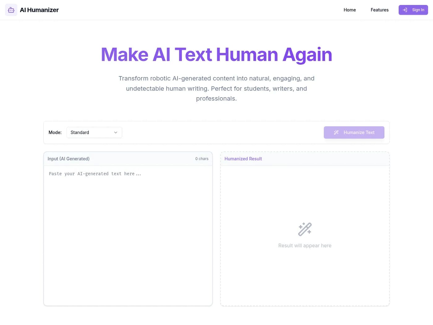AI Humanizer Platform