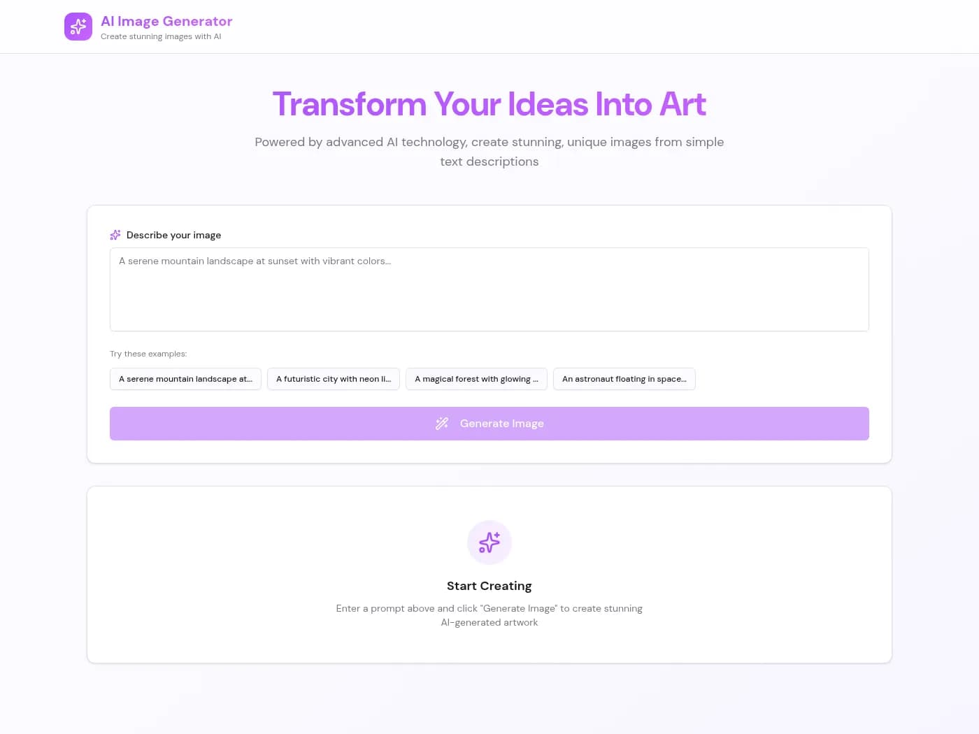 AI Image Generator