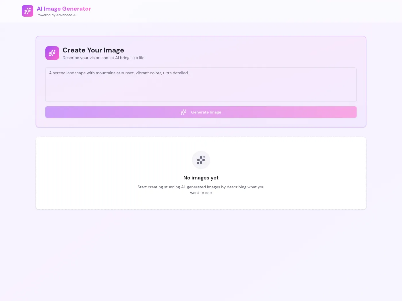 AI Image Generator Studio