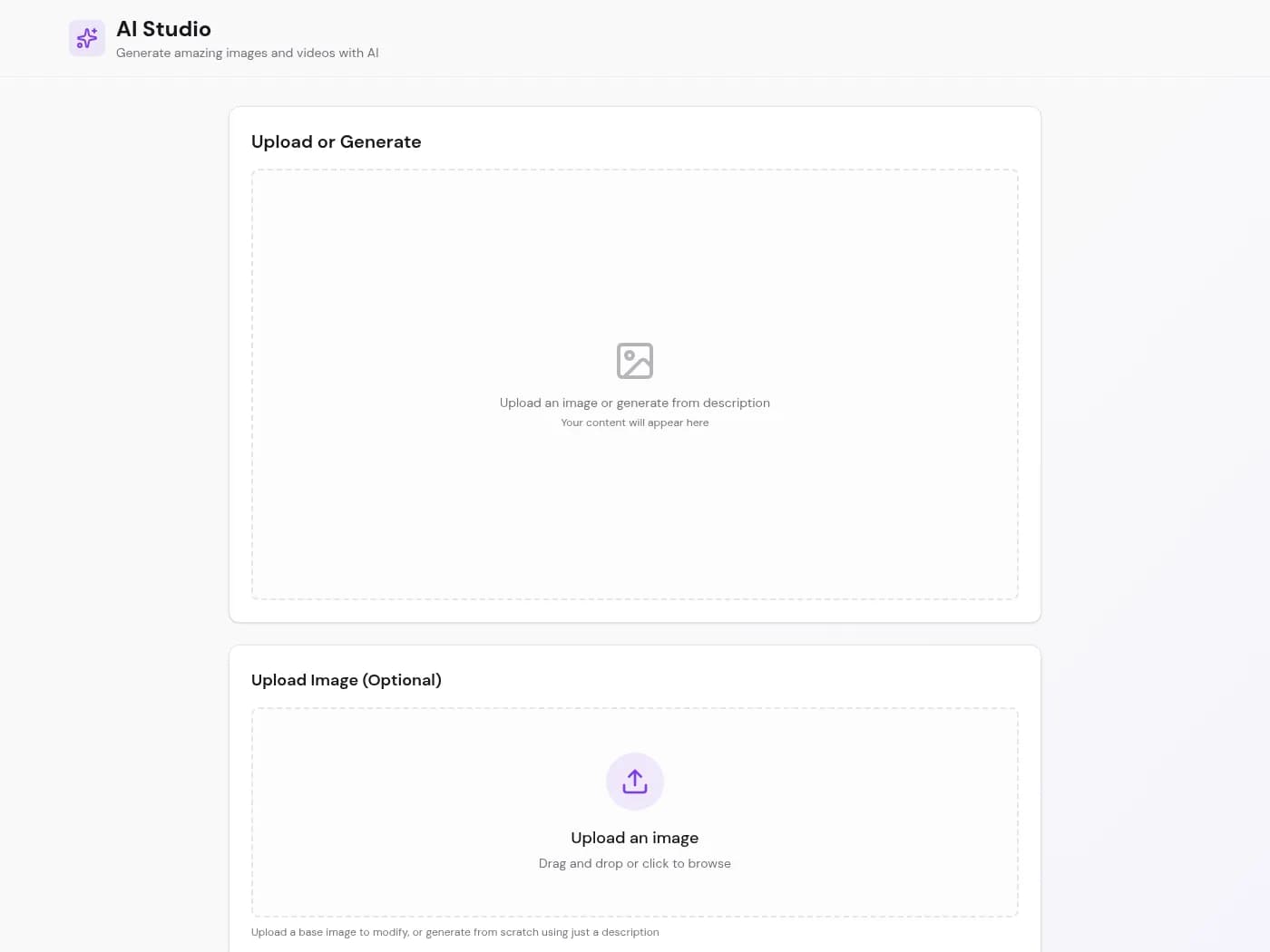 AI-Powered Image & Video Generation Platform