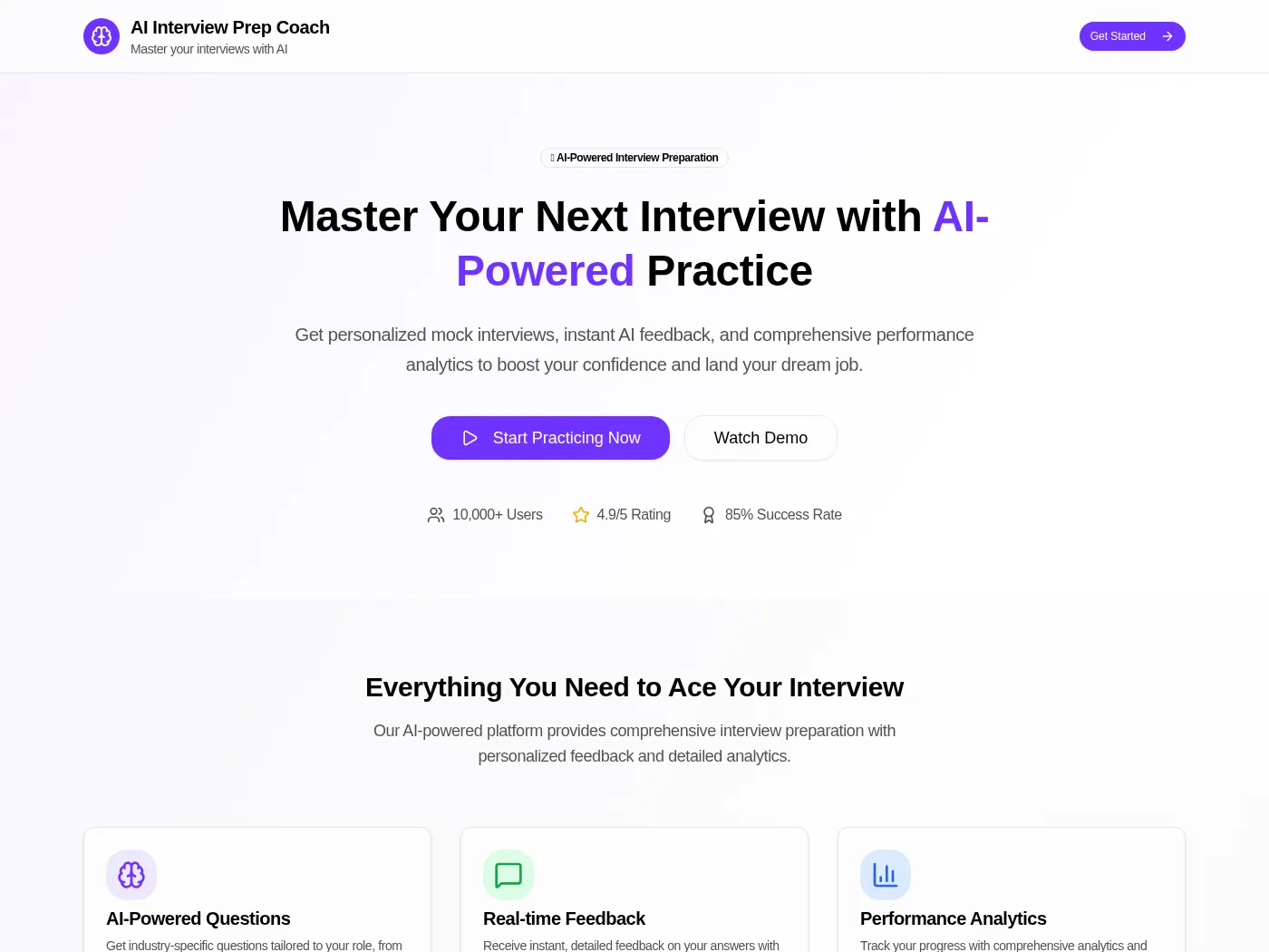 AI Interview Prep Coach