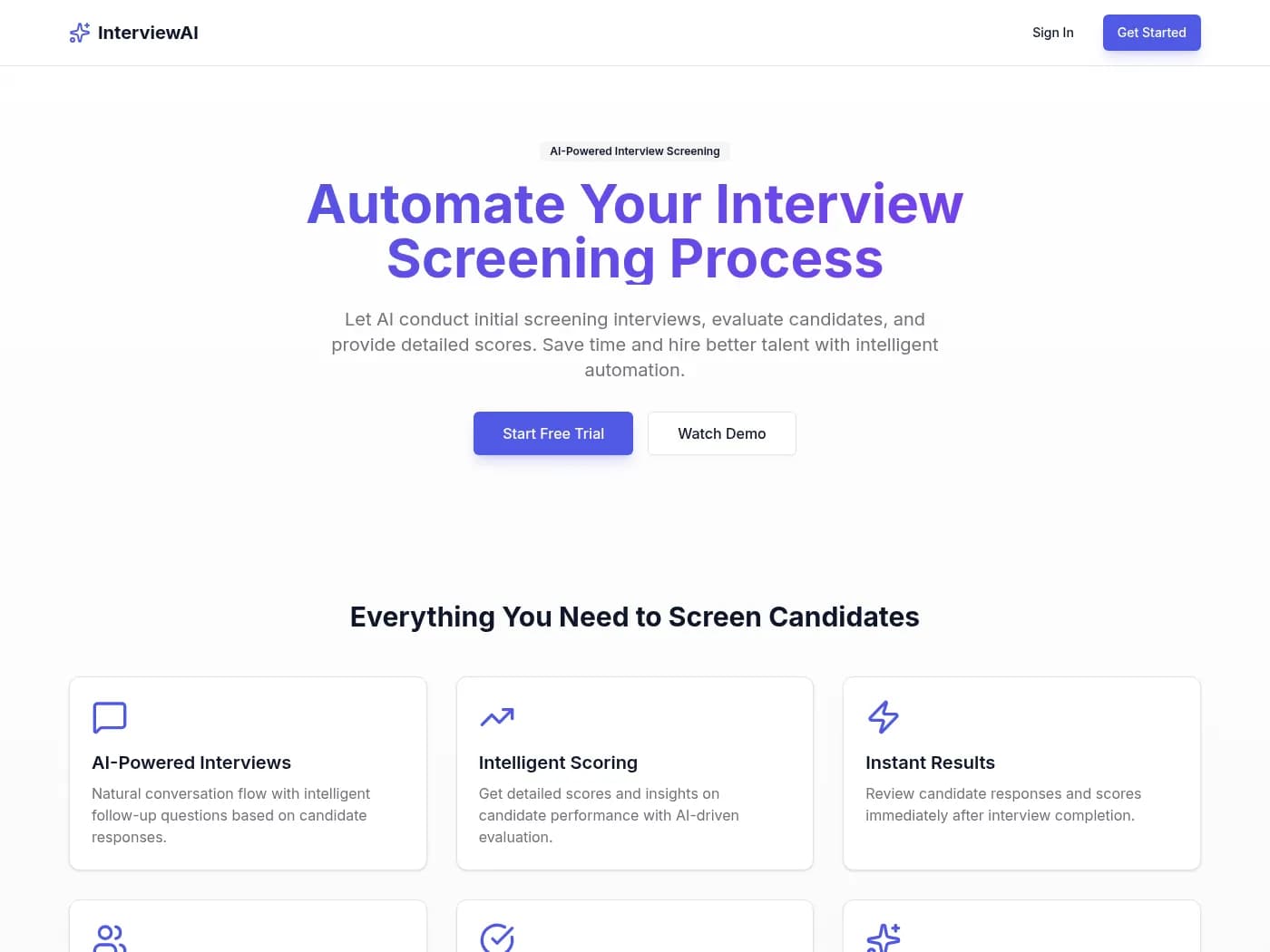 AI Interview Screening Platform