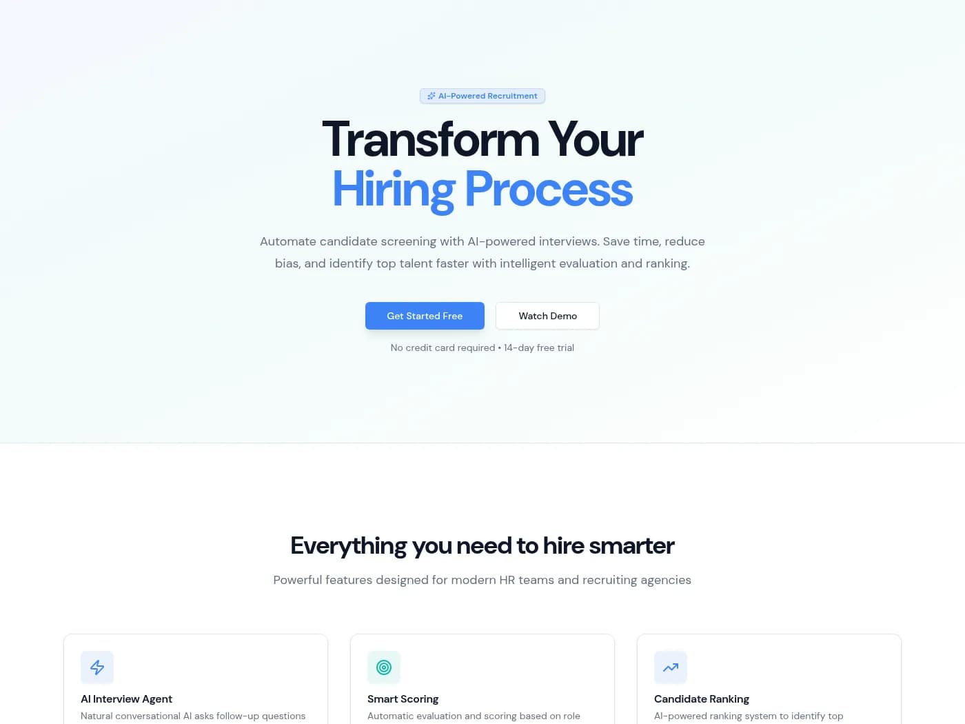 AI Interview Screening Platform for Hiring Teams