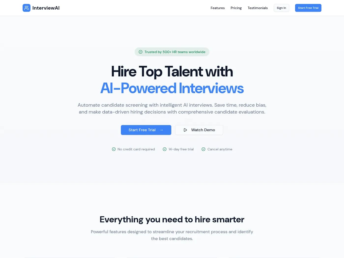 AI Interview Screening Platform