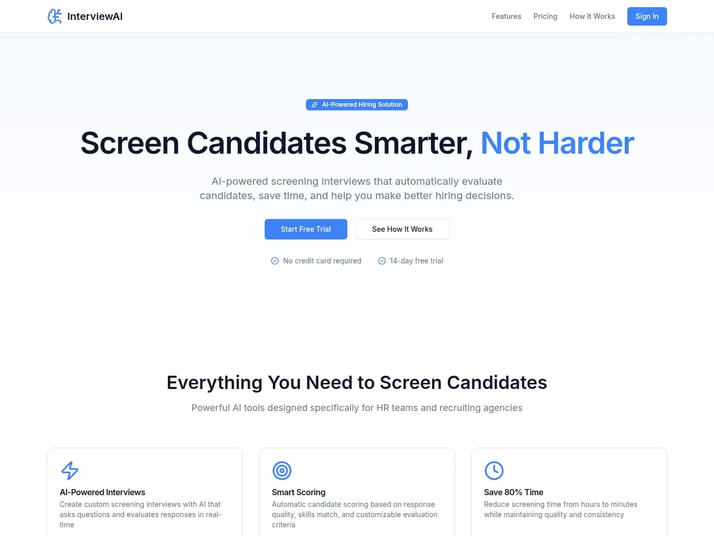 AI Interview Screening Platform