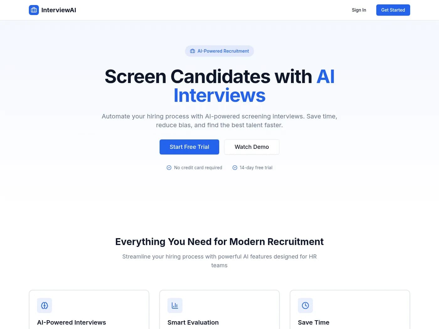 AI Interview Screening Platform